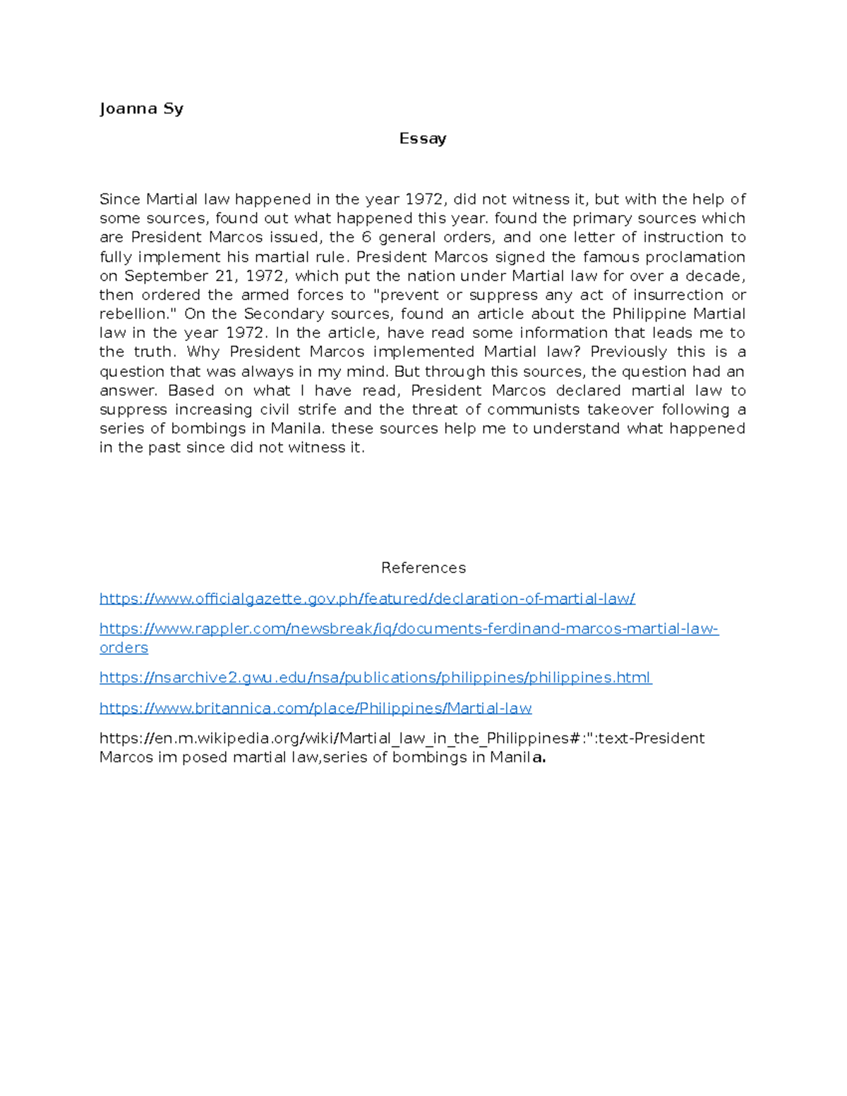 Essay 2 - Find an example/s of Primary and Secondary Sources and ...