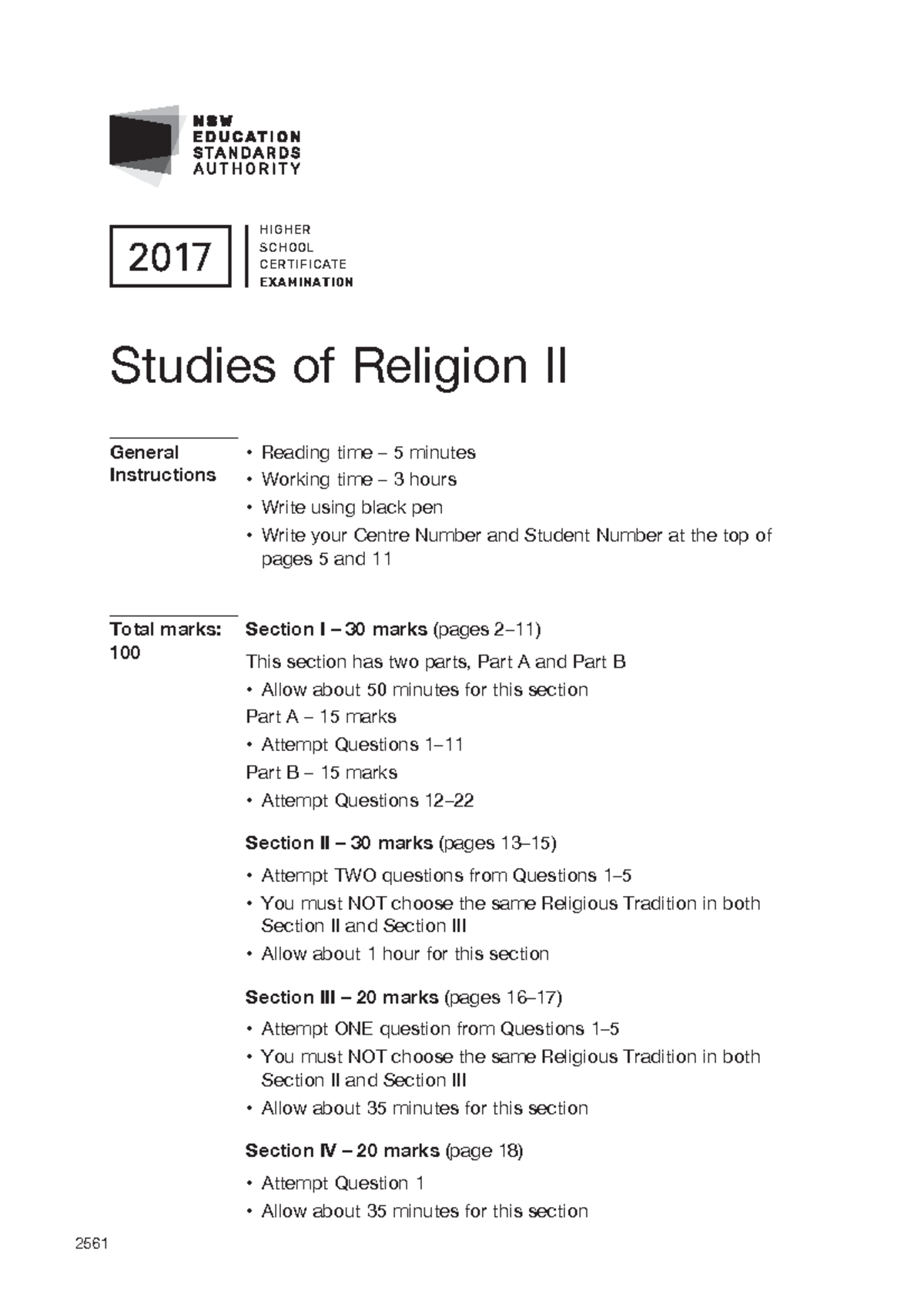 2017 hsc sor 2 notes to help you practise hsc exam style questions ...
