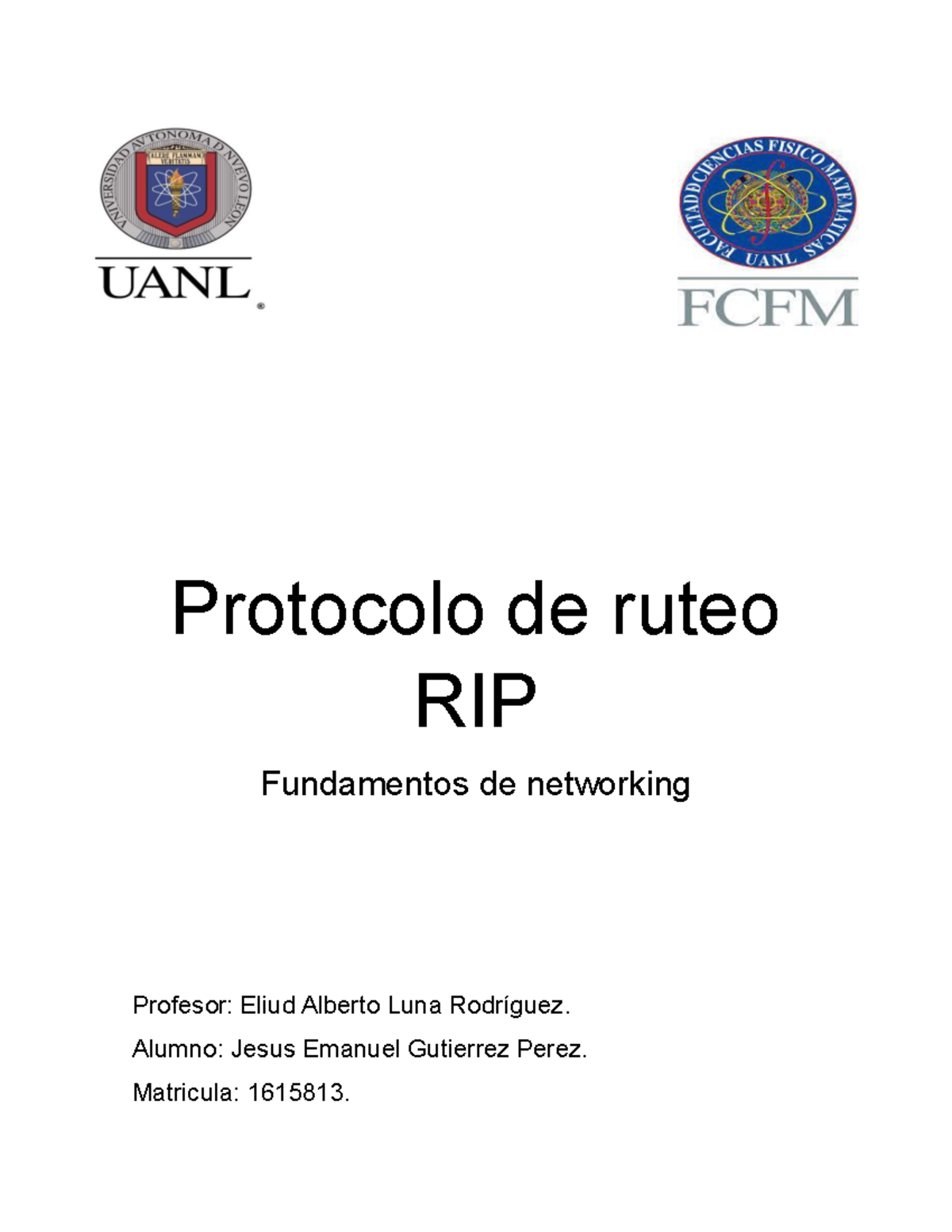 Protocolo de ruteo RIP - Protocolo de ruteo RIP Fundamentos de ...