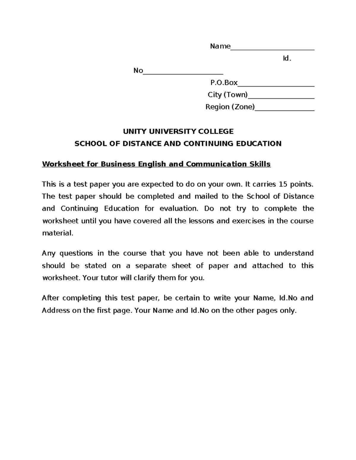 Worksheet - study - Name________________________Name ...