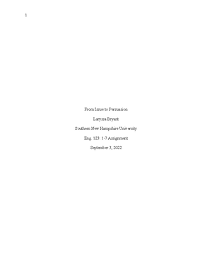 2-5 ASSIGNMENT WRITING NOTE - ENG 123 - SNHU - Studocu