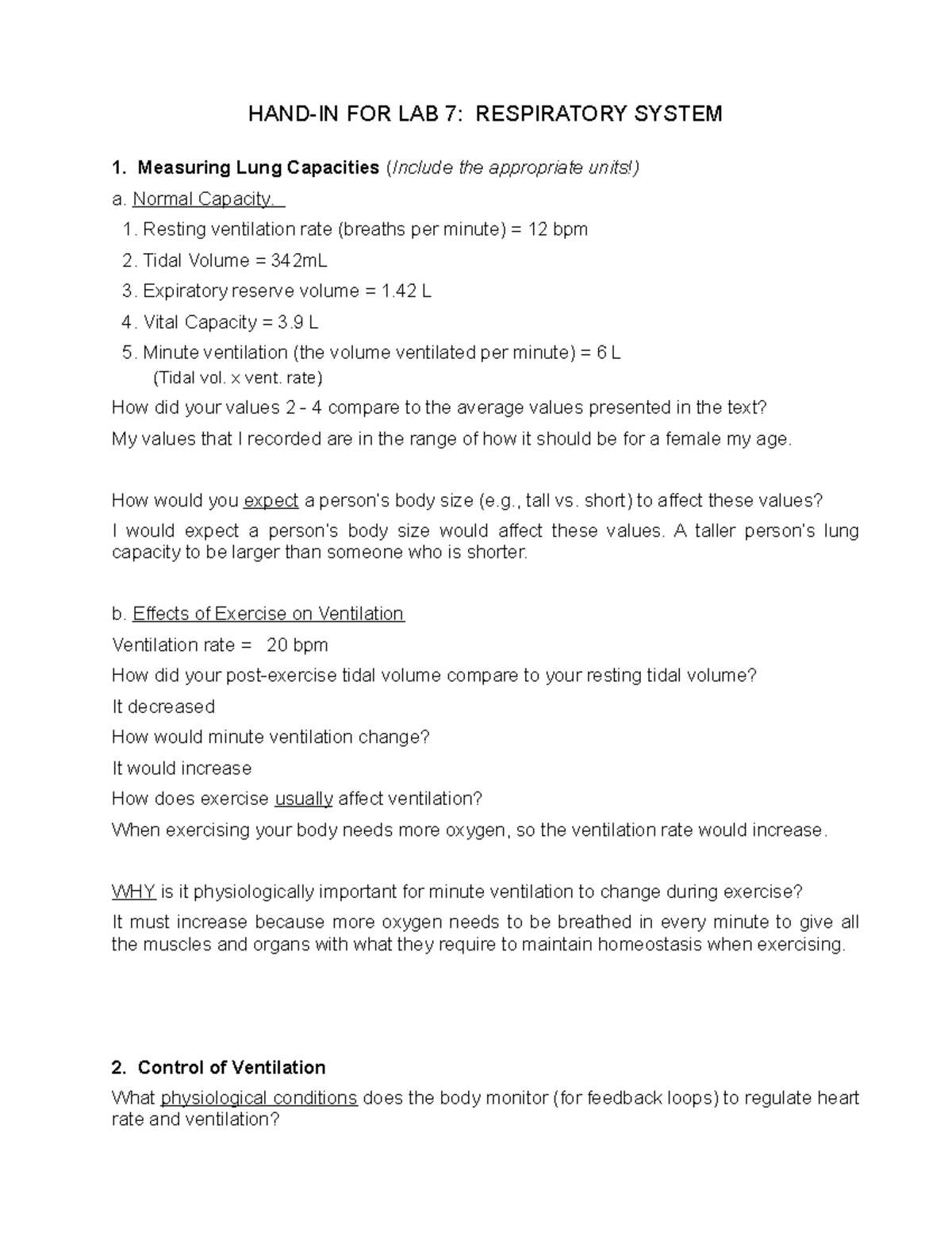 Hand-In for lab 7: Respiratory system - HAND-IN FOR LAB 7: RESPIRATORY ...