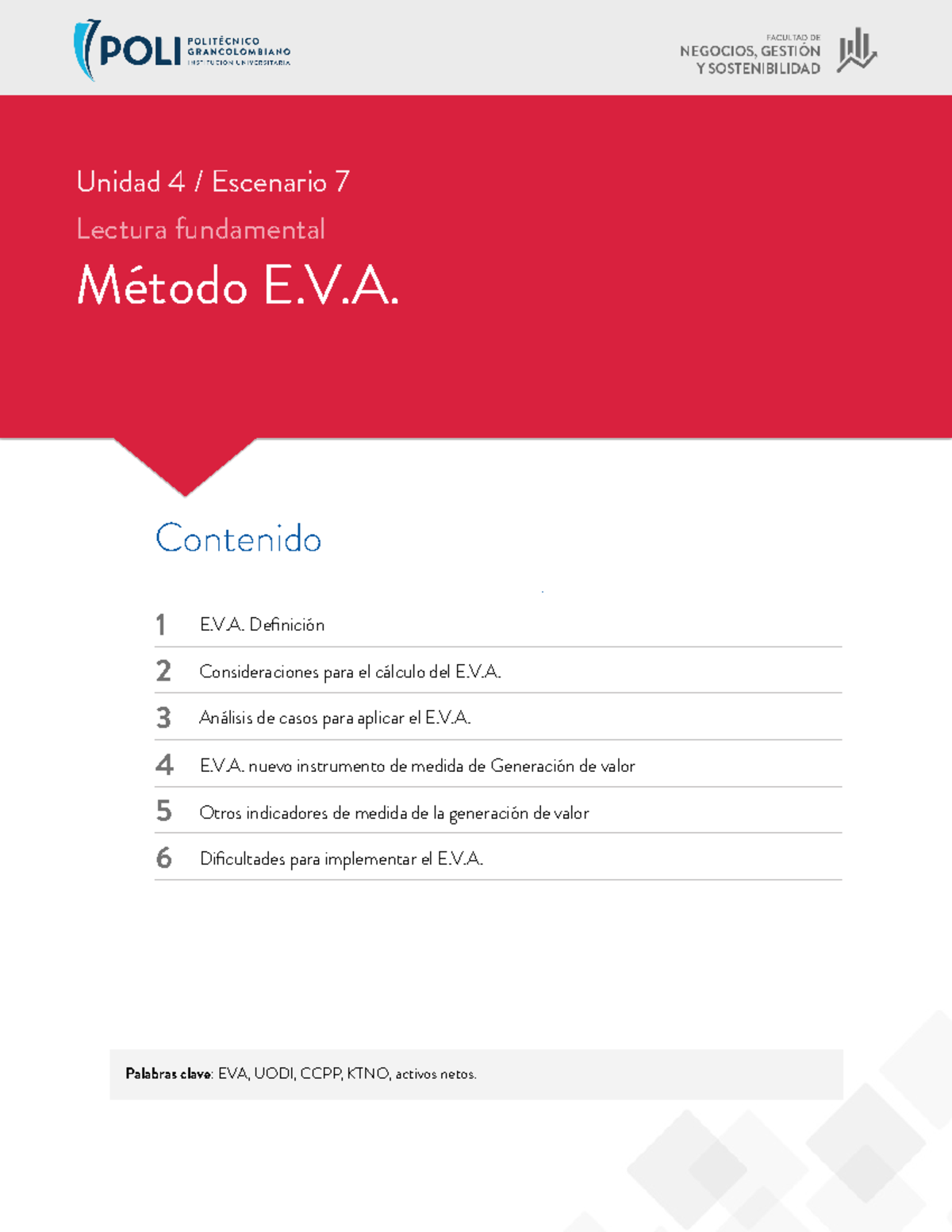 E7-EVA - eva - Palabras clave: EVA, UODI, CCPP, KTNO, activos netos ...
