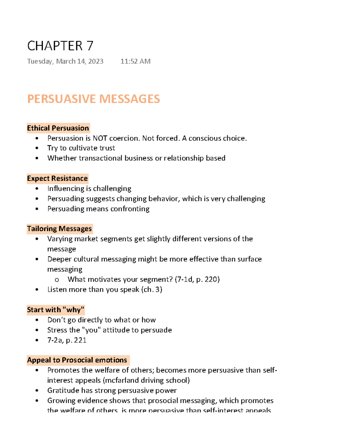 Chapter 7- persuasive messages - PERSUASIVE MESSAGES Ethical Persuasion ...