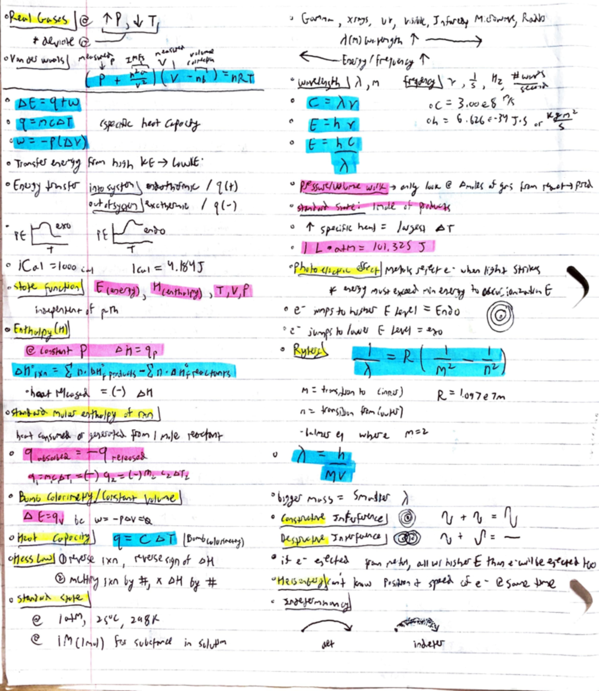 Chem1211sg2 - Summary Freshman Chem I - "' rts e:=-',-tl3 I ...