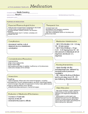 Active Learning Template medication - ACTIVE LEARNING TEMPLATES ...
