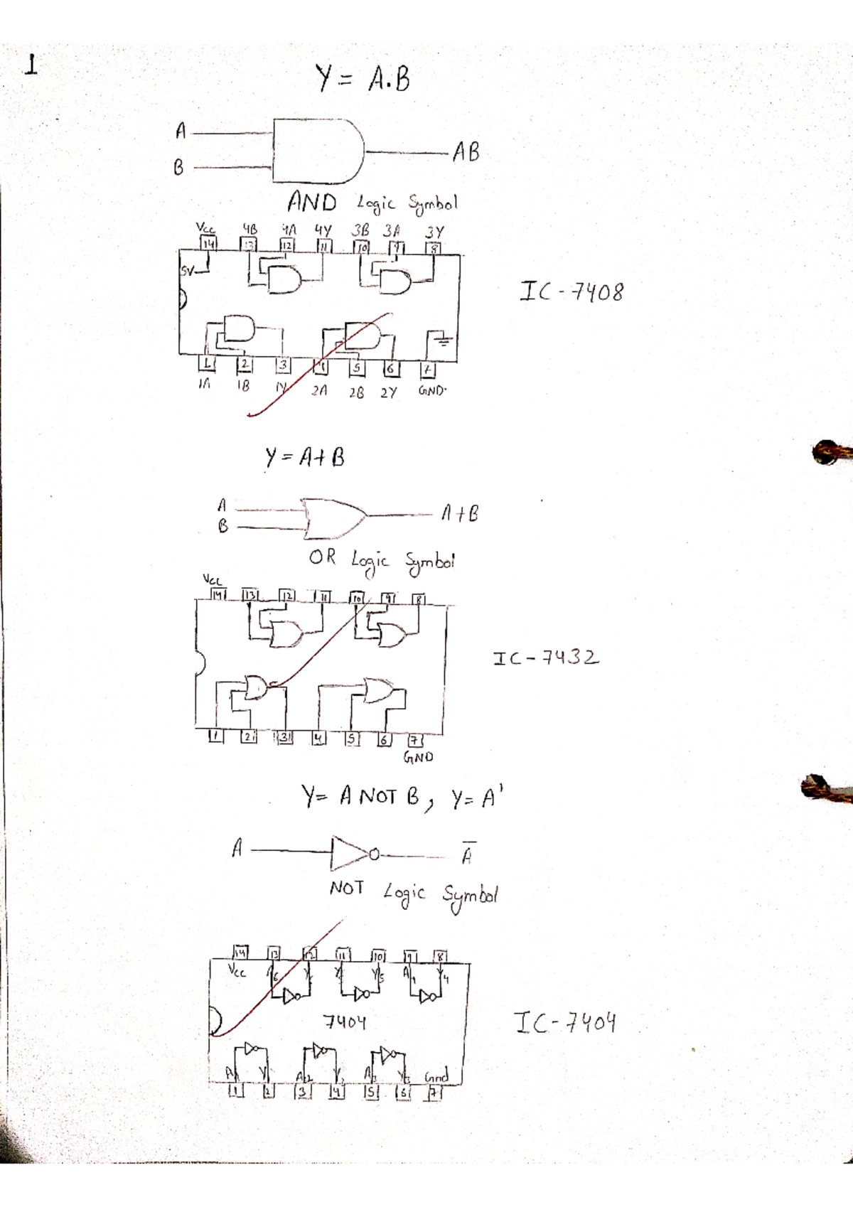 D.E. lab file12-23-2021 20 - 1 Y A A AB B AND Logic Symbol Vcc 4B 4A 4Y ...