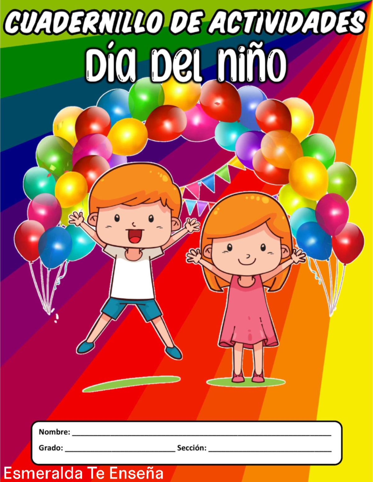 ☁🌈DÍA DEL NIÑO- Cuadernillo DE Actividades⭐Esmeralda Te Enseña🌈☁ ...