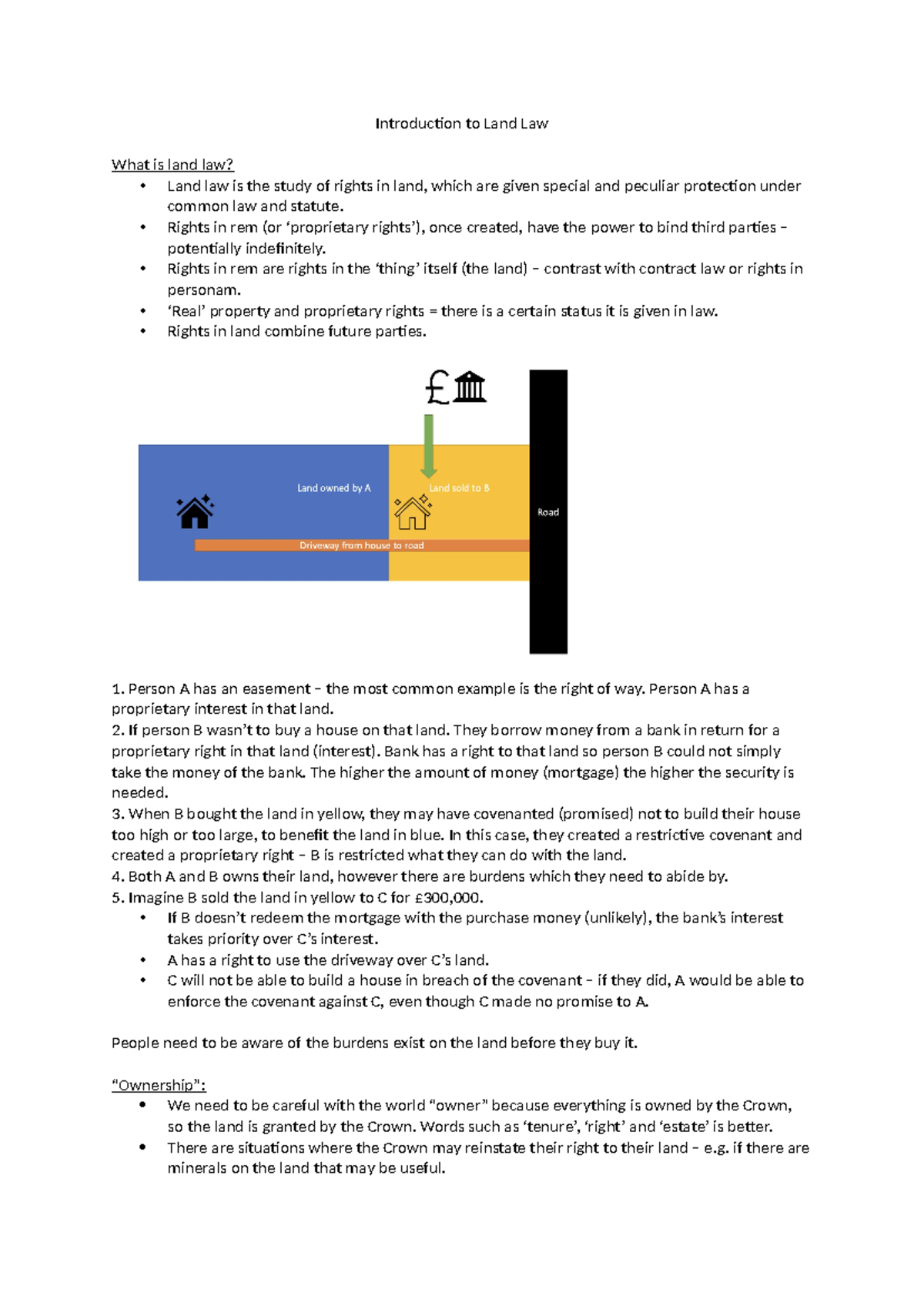Introduction to Land Law - Rights in rem (or ‘proprietary rights ...