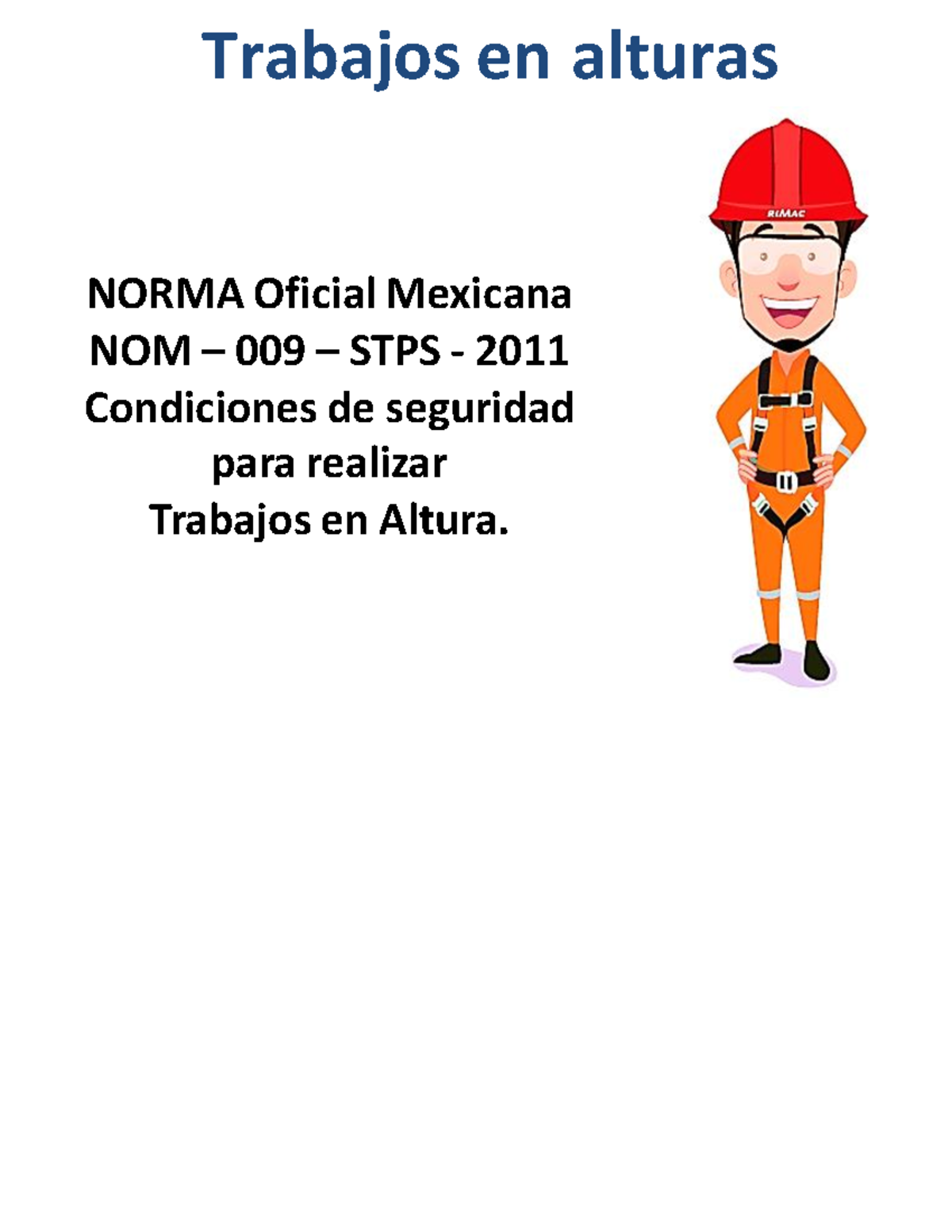 2 Seguridad en trabajos en alturas-1 - Trabajos en alturas NORMA ...