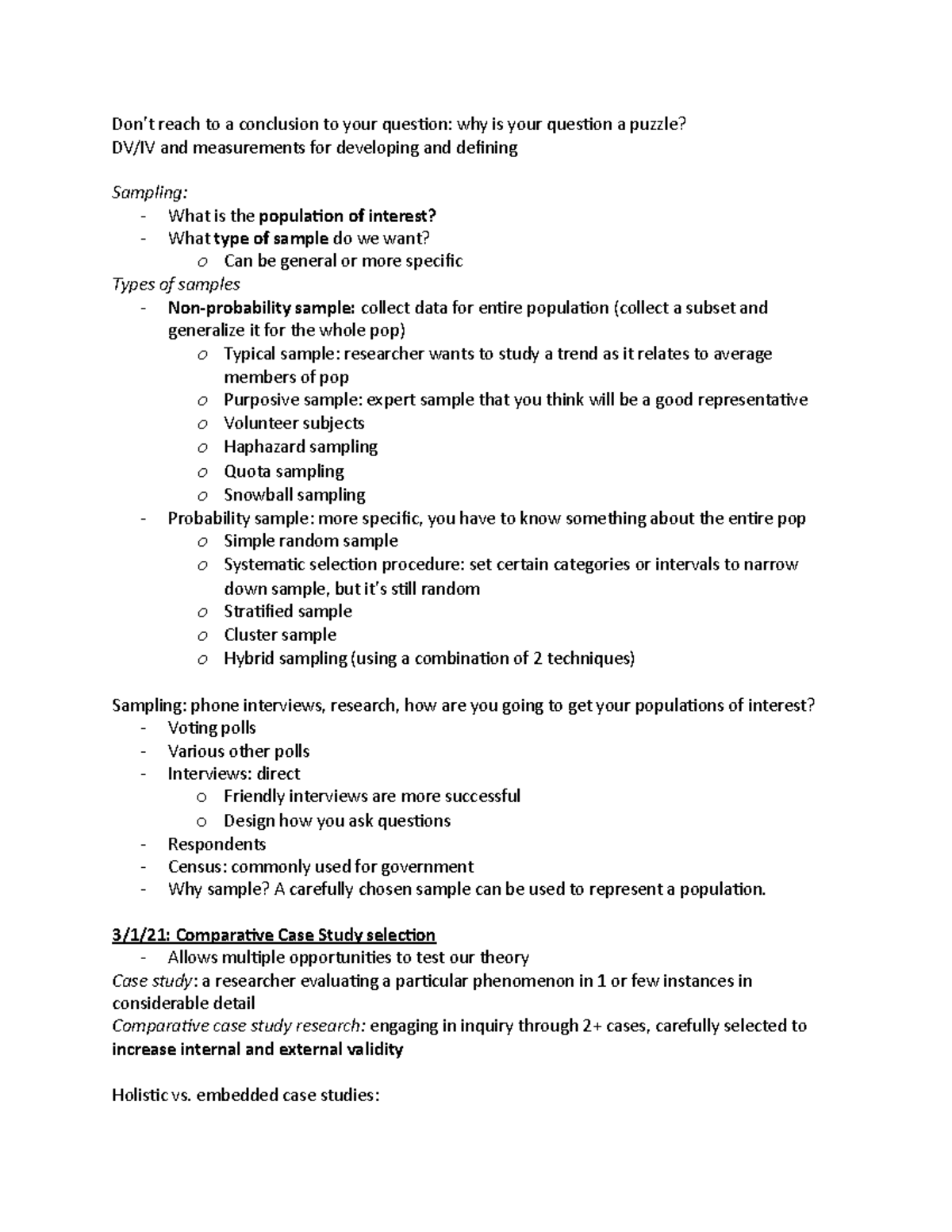 Scopes test 2 notes - Don’t reach to a conclusion to your question: why ...