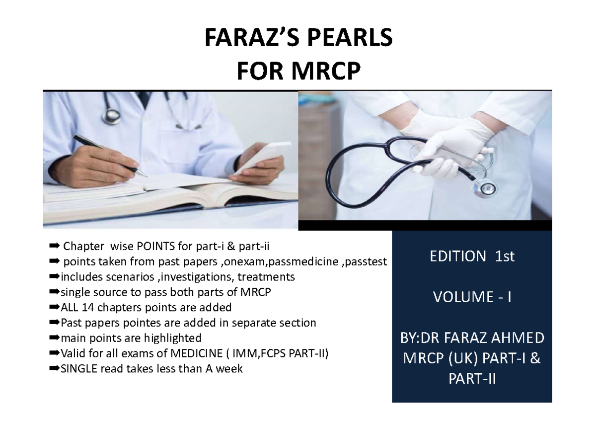 Pdfcoffee.com faraz-pearls-for-mrcp-pdf-free - FARAZ’S PEARLS FOR MRCP ...