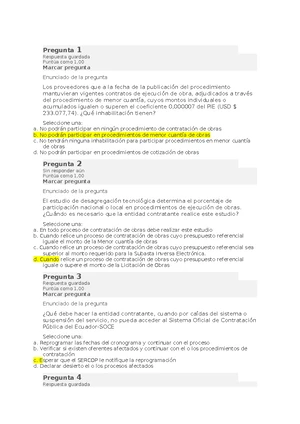 Sercop - preguntas y respuestas - Pregunta 1 Dentro del marco de la transparencia y el acceso a ...