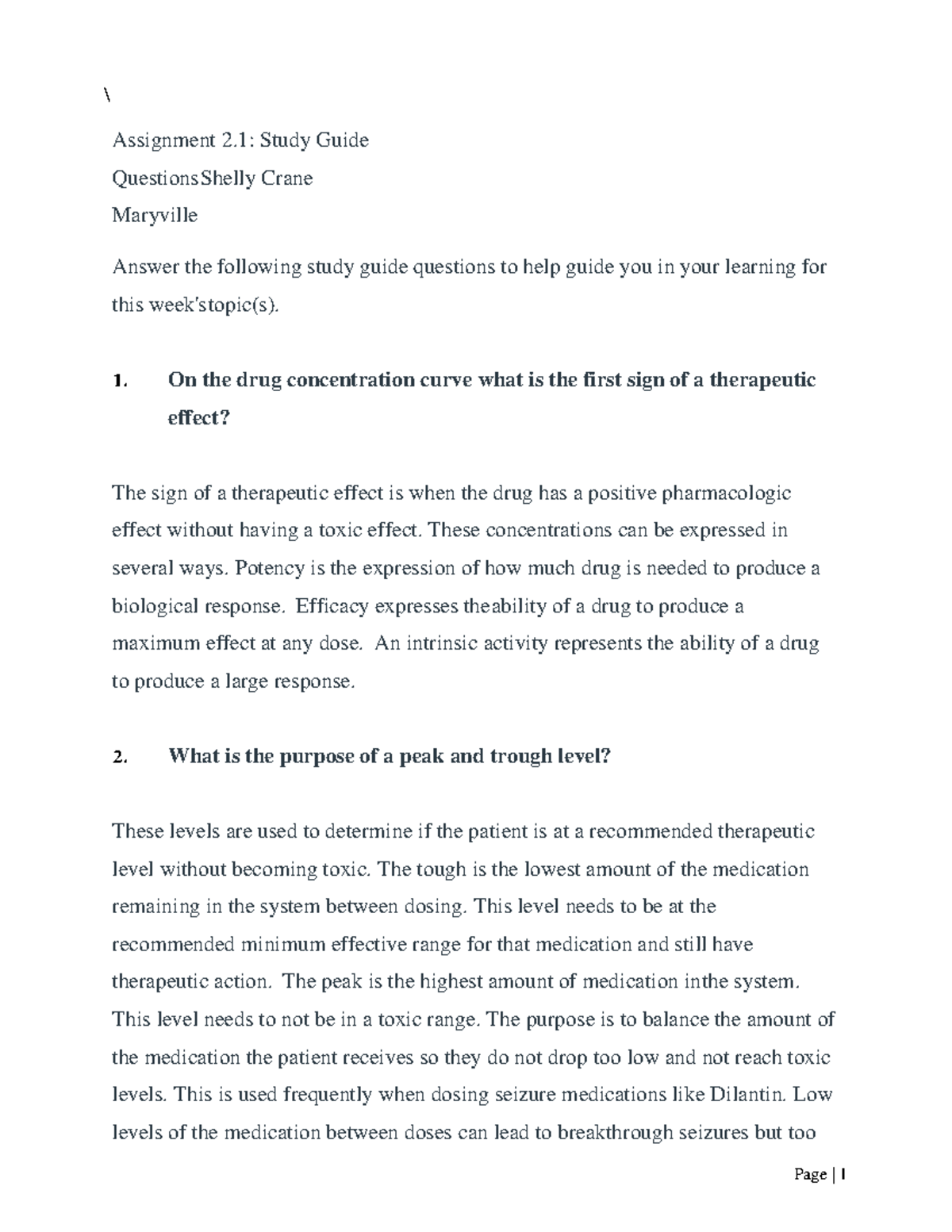 Assignment 2 Study_Guide_Questions___NURSING__Pharmacology ...
