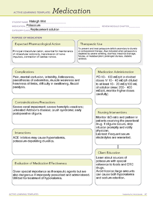 Docusate - ACTIVE LEARNING TEMPLATES THERAPEUTIC PROCEDURE A Medication ...