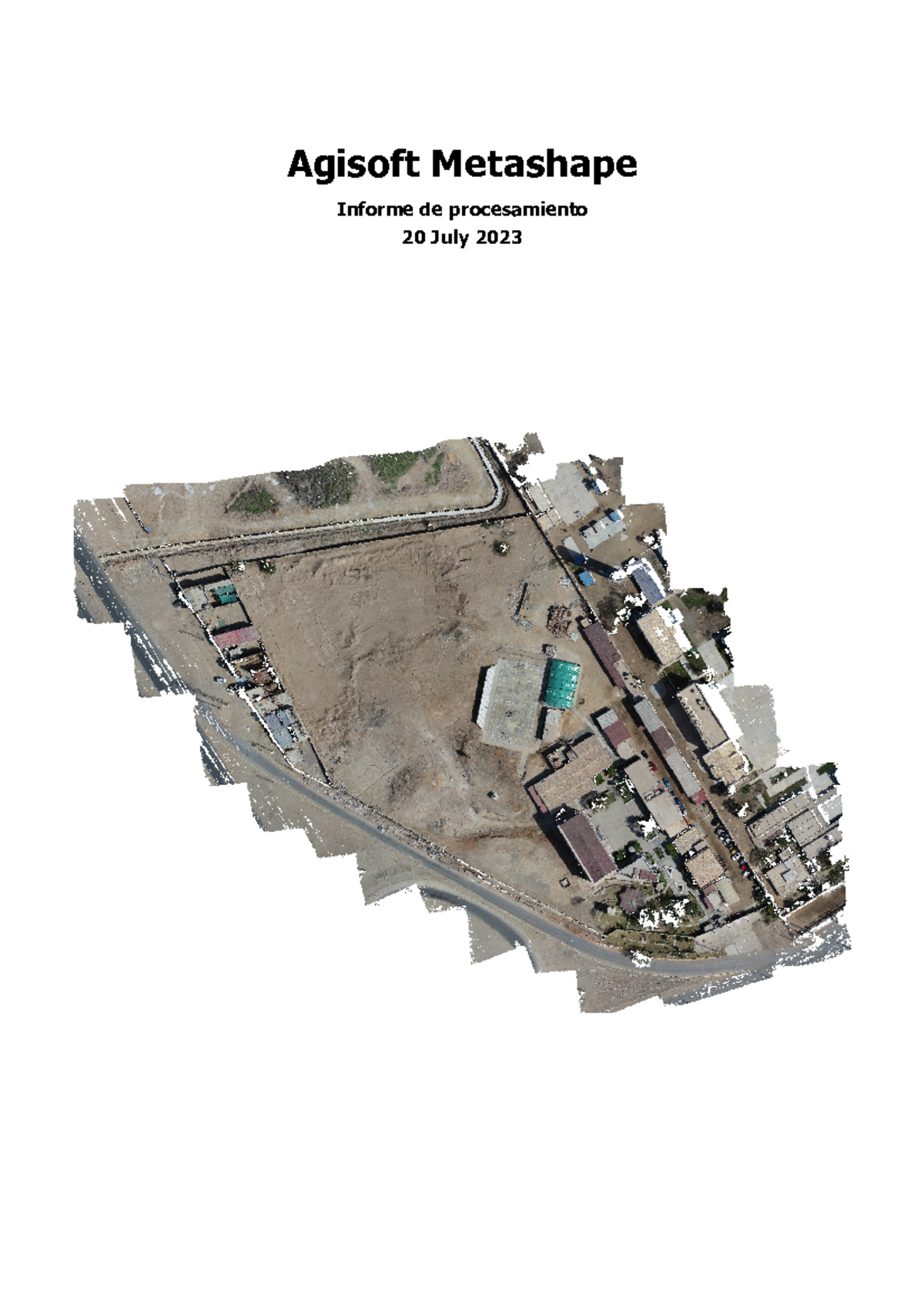 Metashape - buena - Agisoft Metashape Informe de procesamiento 20 July ...