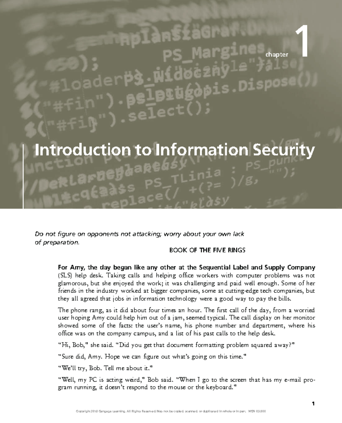 Module 1 Introduction to Information Security - chapter 1 Introduction ...