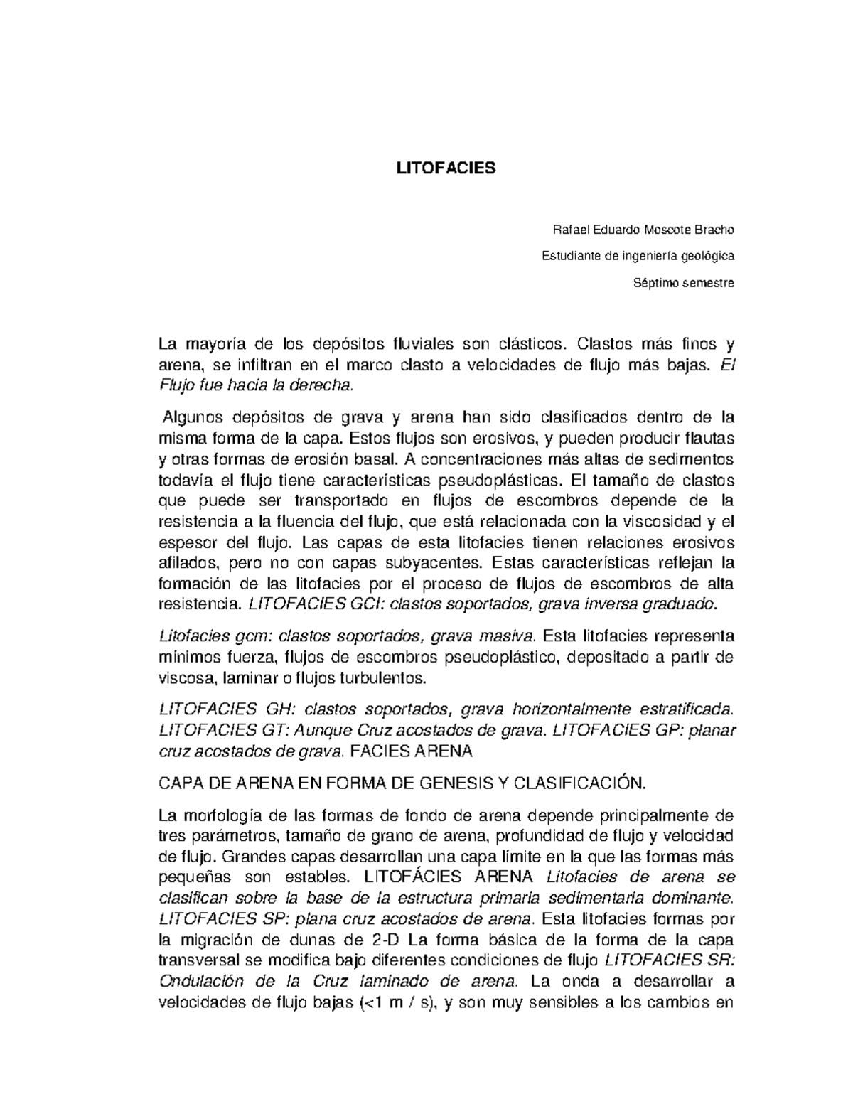 Litofacies - apuntes - LITOFACIES Rafael Eduardo Moscote Bracho ...