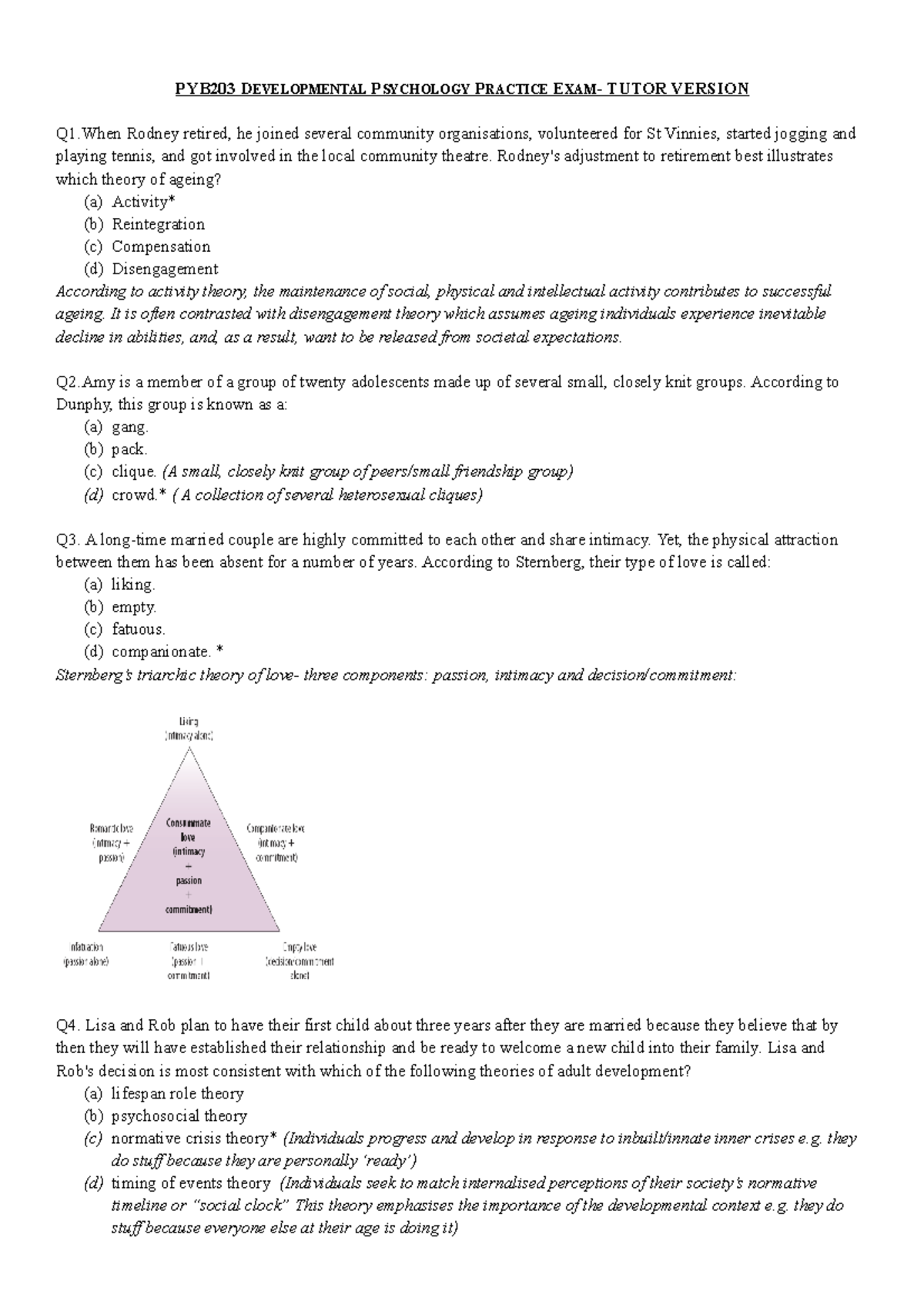 Practice Final Exam Tutor Version 2021 - PYB203 DEVELOPMENTAL ...