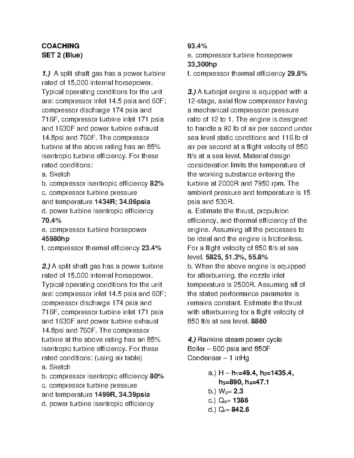 Coaching SET 2 BLUE 1 - Reviewer - COACHING SET 2 (Blue) 1.) A split ...