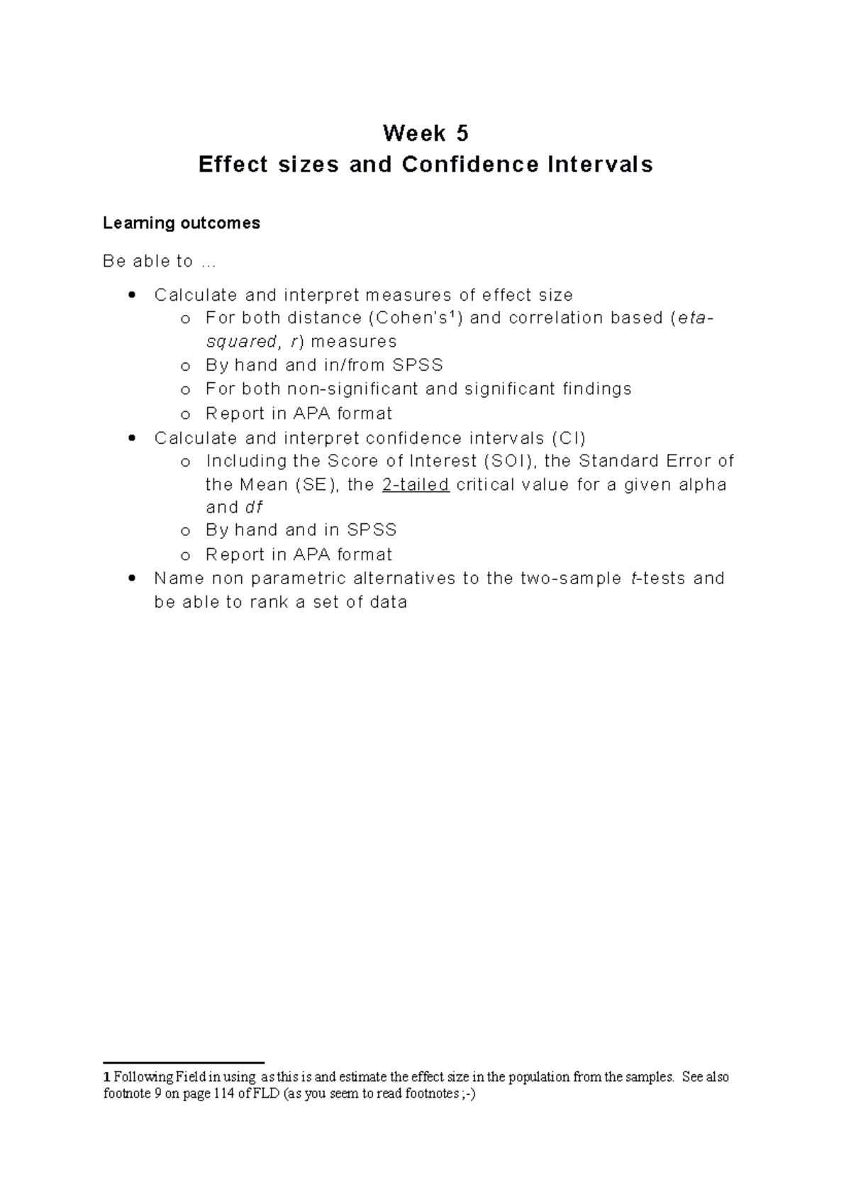 Week 5 Tute Book Answers St - Week 5 Effect sizes and Confidence ...