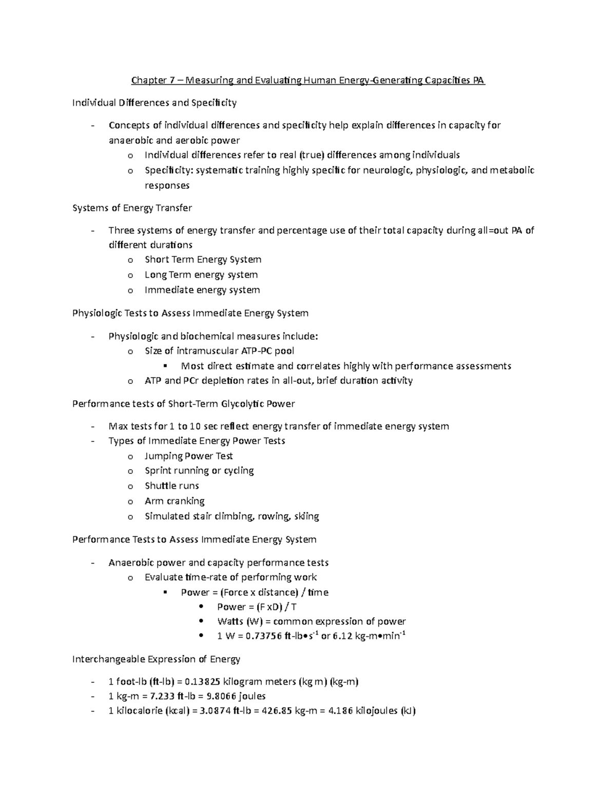 Chapter 7 - Measuring and Evaluating Human Energy-Generating Capacities ...