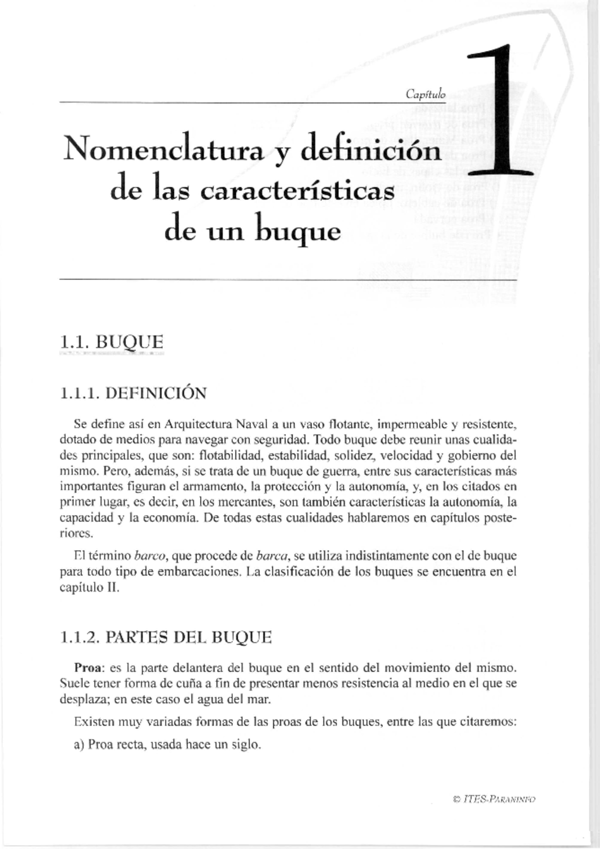 De proa a popa - apuntes - Capítulo 1 Nomenclatura y definición de las ...