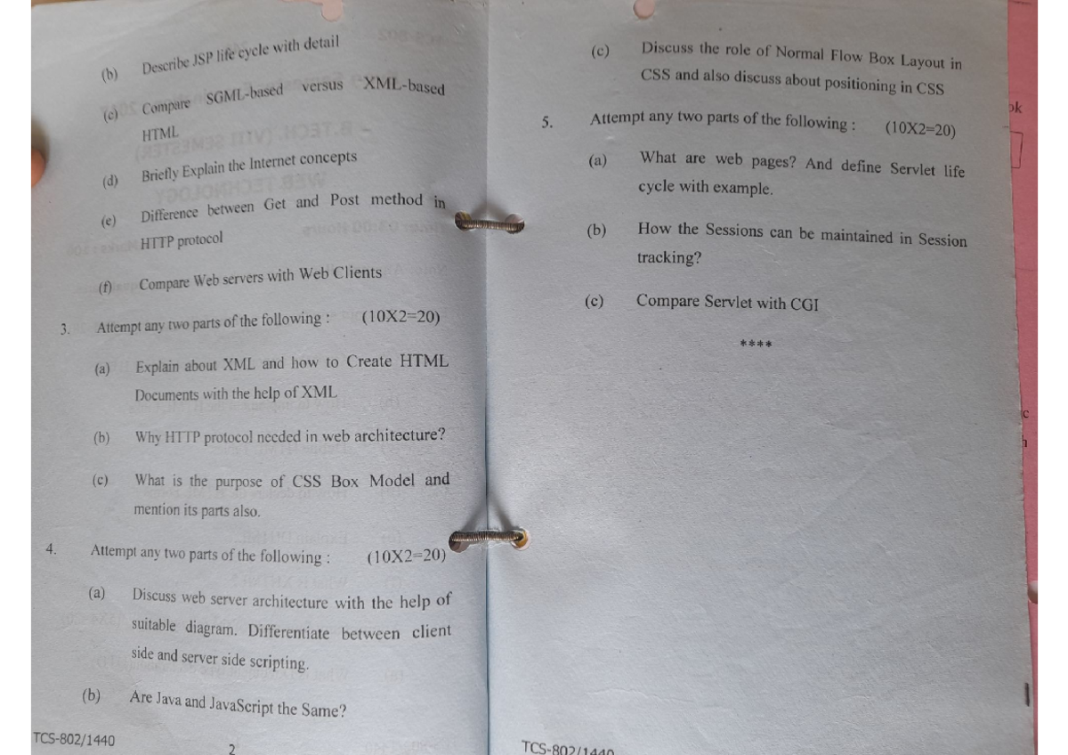 Web Ťech - web - B.Tech - Studocu