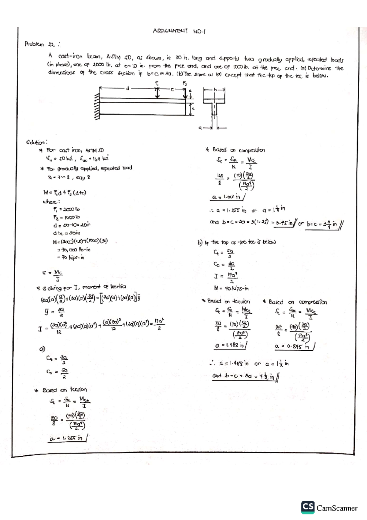 1Machine design - Mechanical Engineering - CamScanner - Studocu
