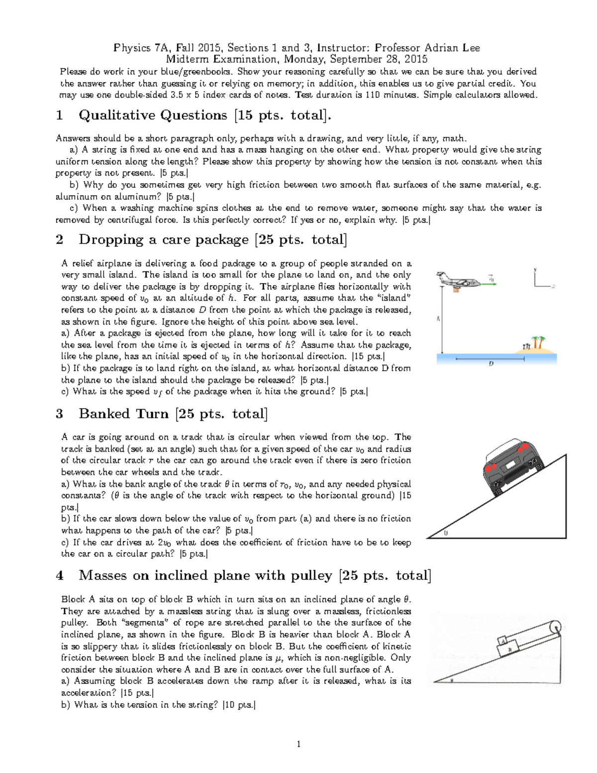 2015 .09.24.7A - Physics mt1 practice. - Physics 7A, Fall 2015 ...