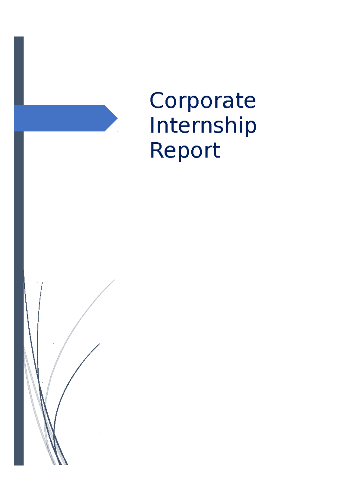 Corporate internship report - Corporate Internship Report Table of ...