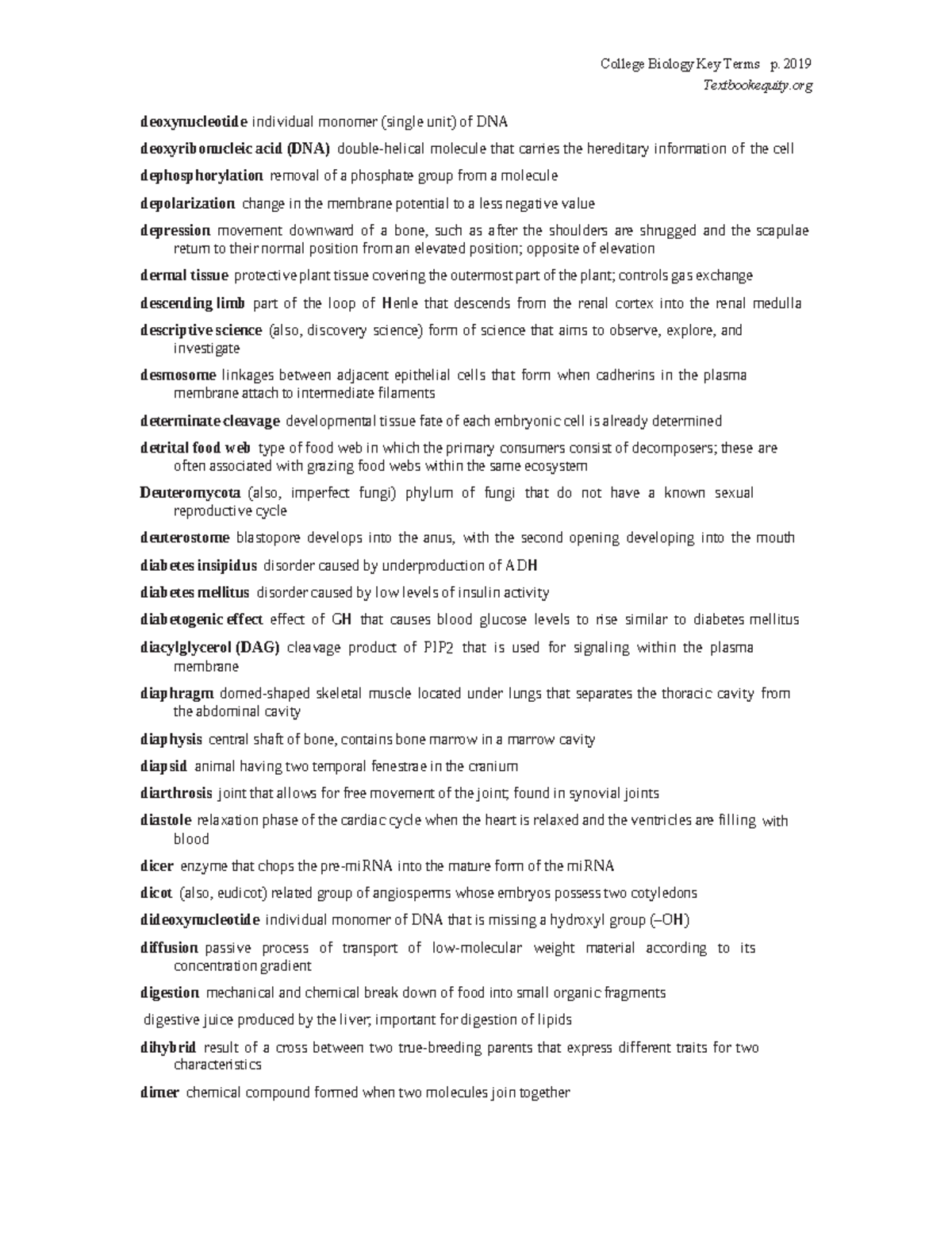 College biology college biology ~ 26 - Textbookequity deoxynucleotide ...