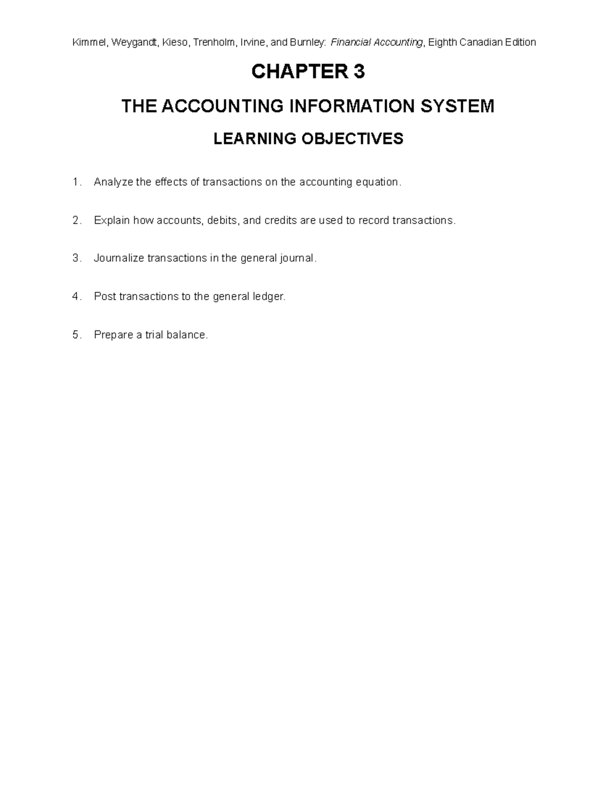Summary chapter 3 - Quiz 1 - CHAPTER 3 THE ACCOUNTING INFORMATION ...