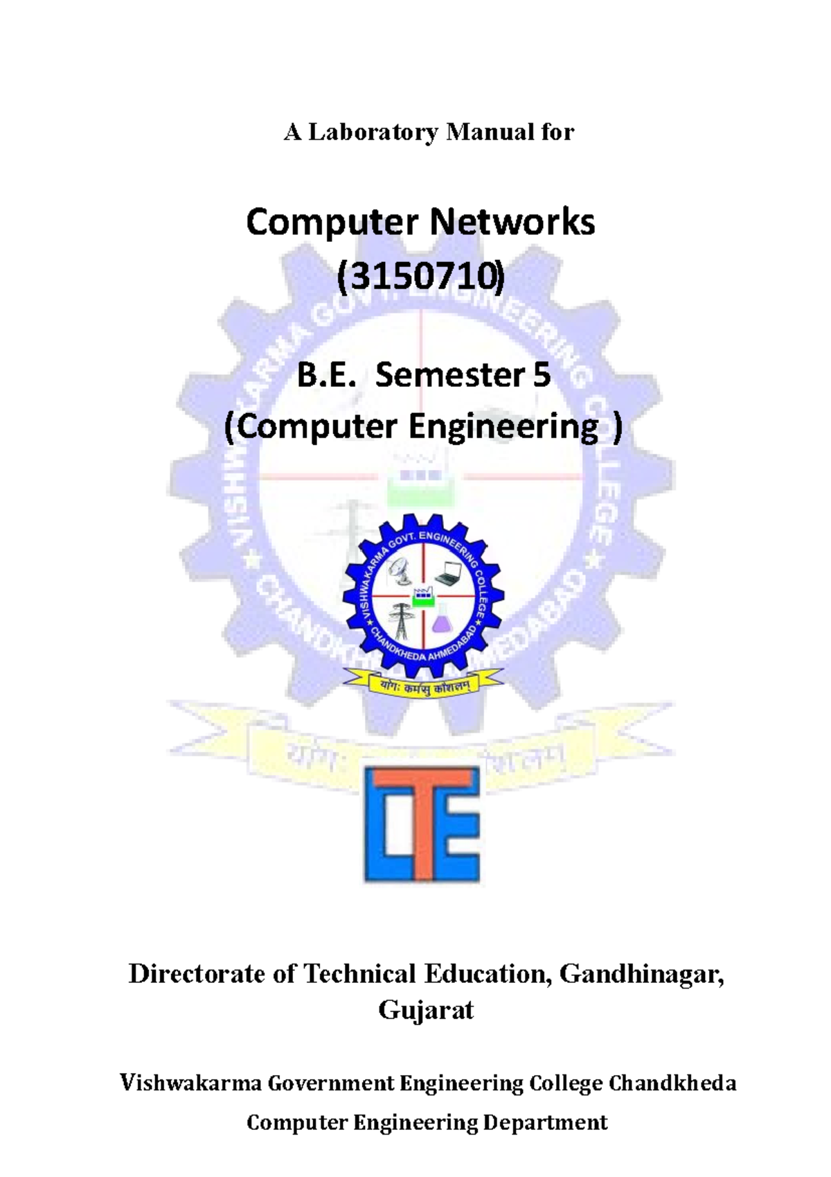 Cn007 - Cn notes - A Laboratory Manual for Directorate of Technical ...