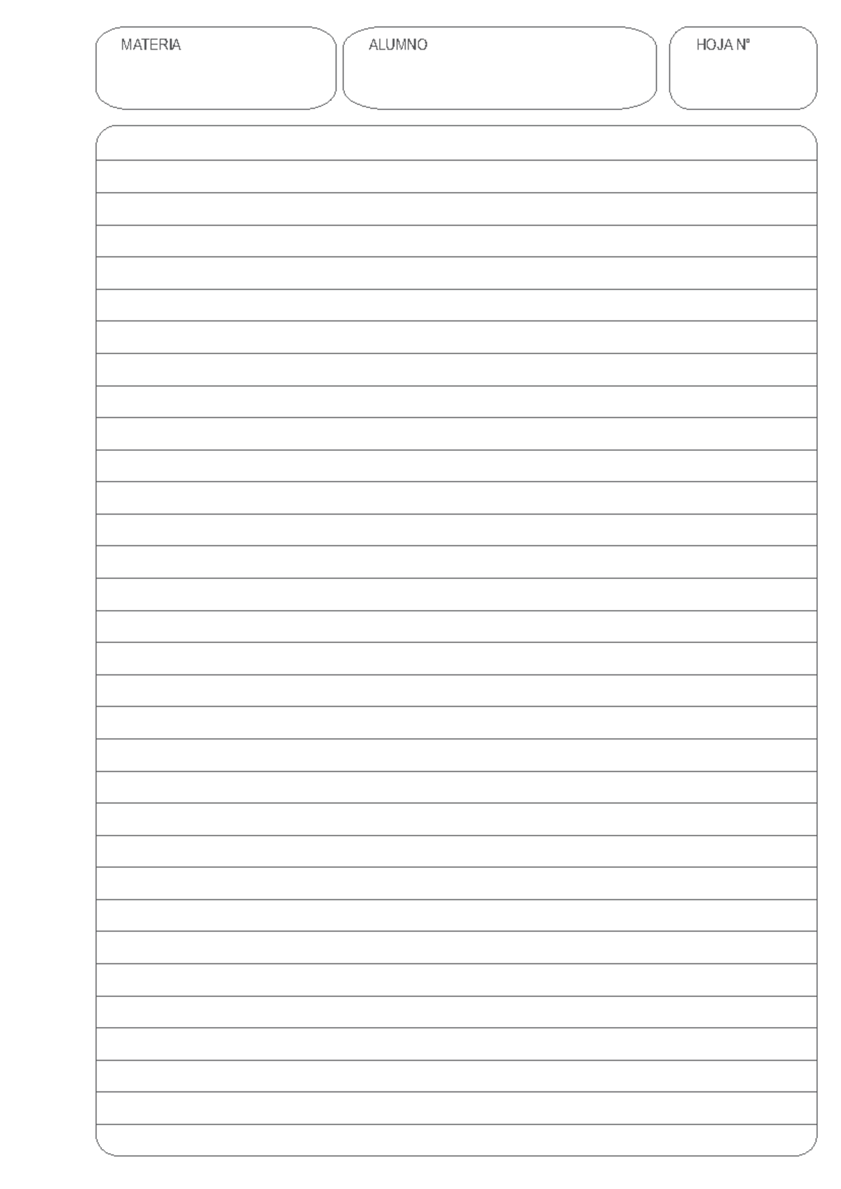 HOJA Rayada 1.2 Impresion Rapida - Lengua y Literatura - MATERIAMATERIA ...