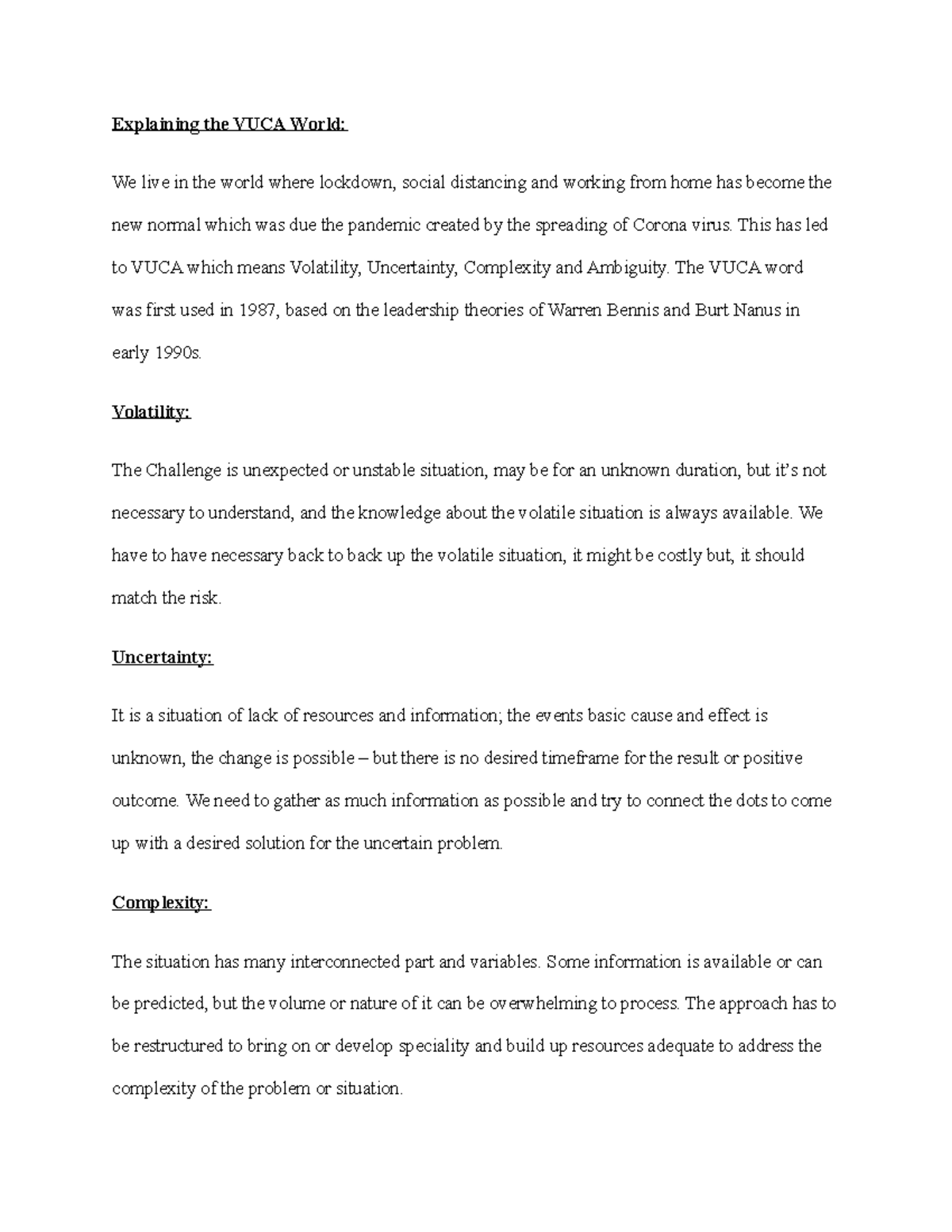 Ideal Self - Managing Self and Teams - Report Thirty - Explaining the ...