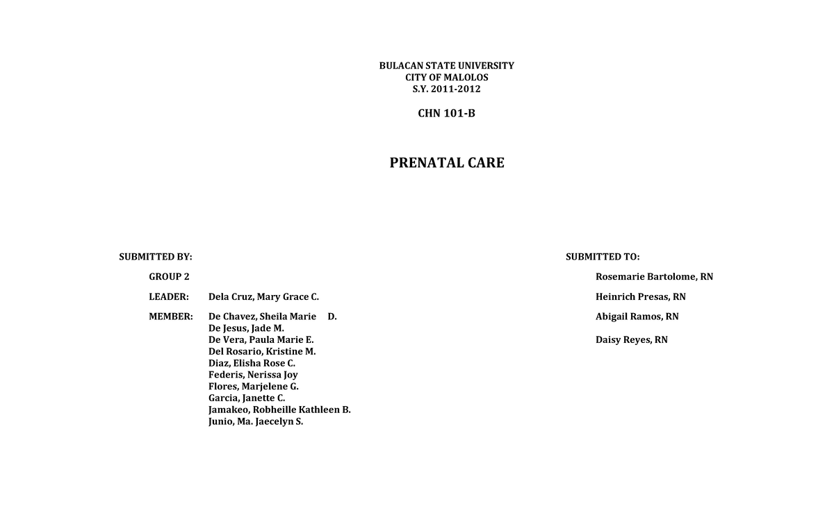 Prenatal Care Case - Ą Ė2ąĕ2ĒĔāĐ Ė Ĉ2 Ĕā2 ĐĀ2ęĄġ2ąĕ2ąĖ2ąĉĒđĔĖ ĐĖc - Studocu