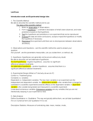 Bio 378 Lab #1 Notes - 4 key themes in physiology: 1. Homeostasis 2 ...