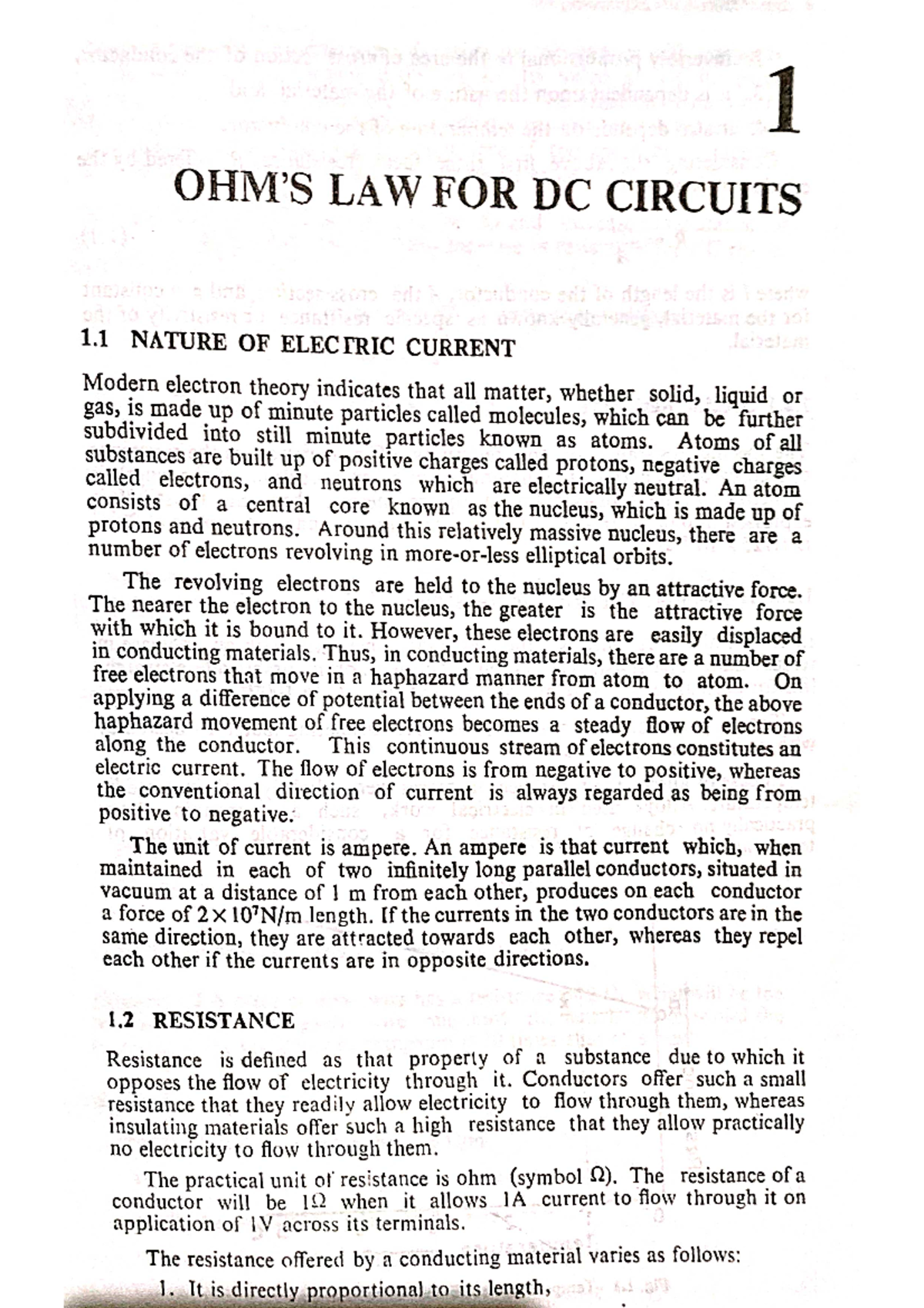Ohm's law of dc circuit - It's a note - B.tech- Electric power ...