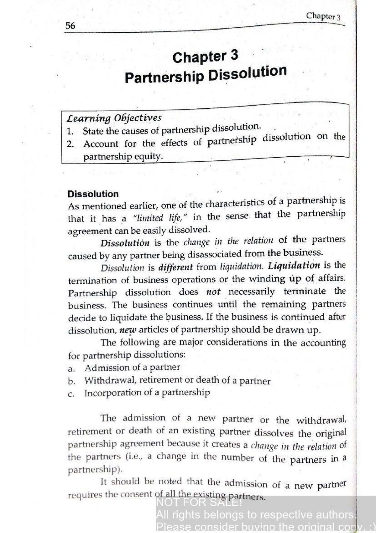 Chapter 3- Partnership Dissolution - Accountancy - Studocu