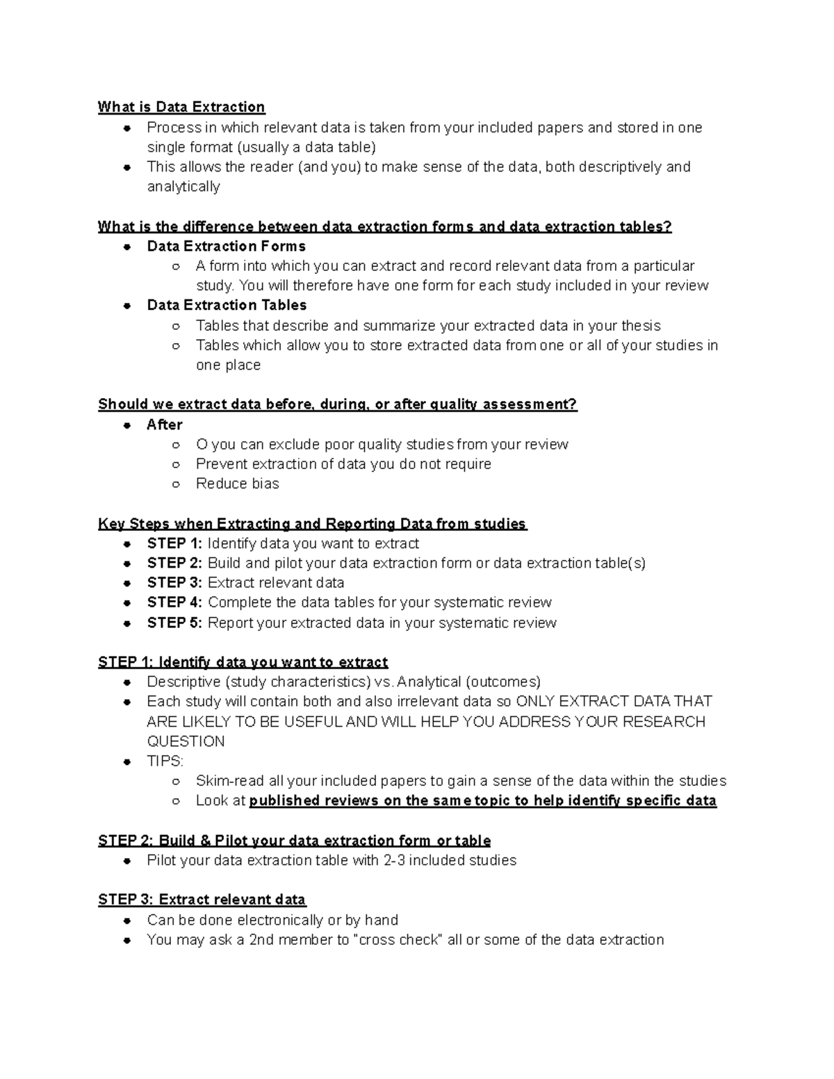 Week 2 - Data Extraction - What is Data Extraction Process in which ... Week 2 - Data Extraction - What is Data Extraction Process in which ...