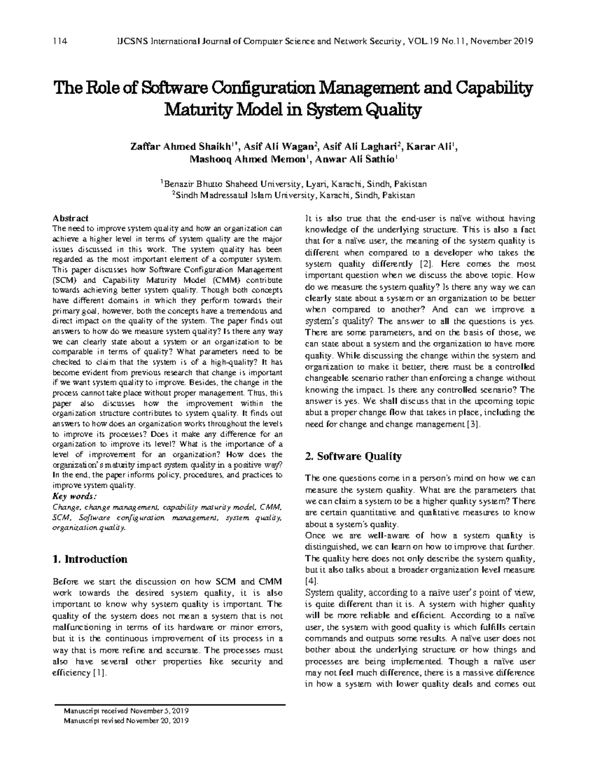 The Role of Software Configuration Management and Capability Maturity ...