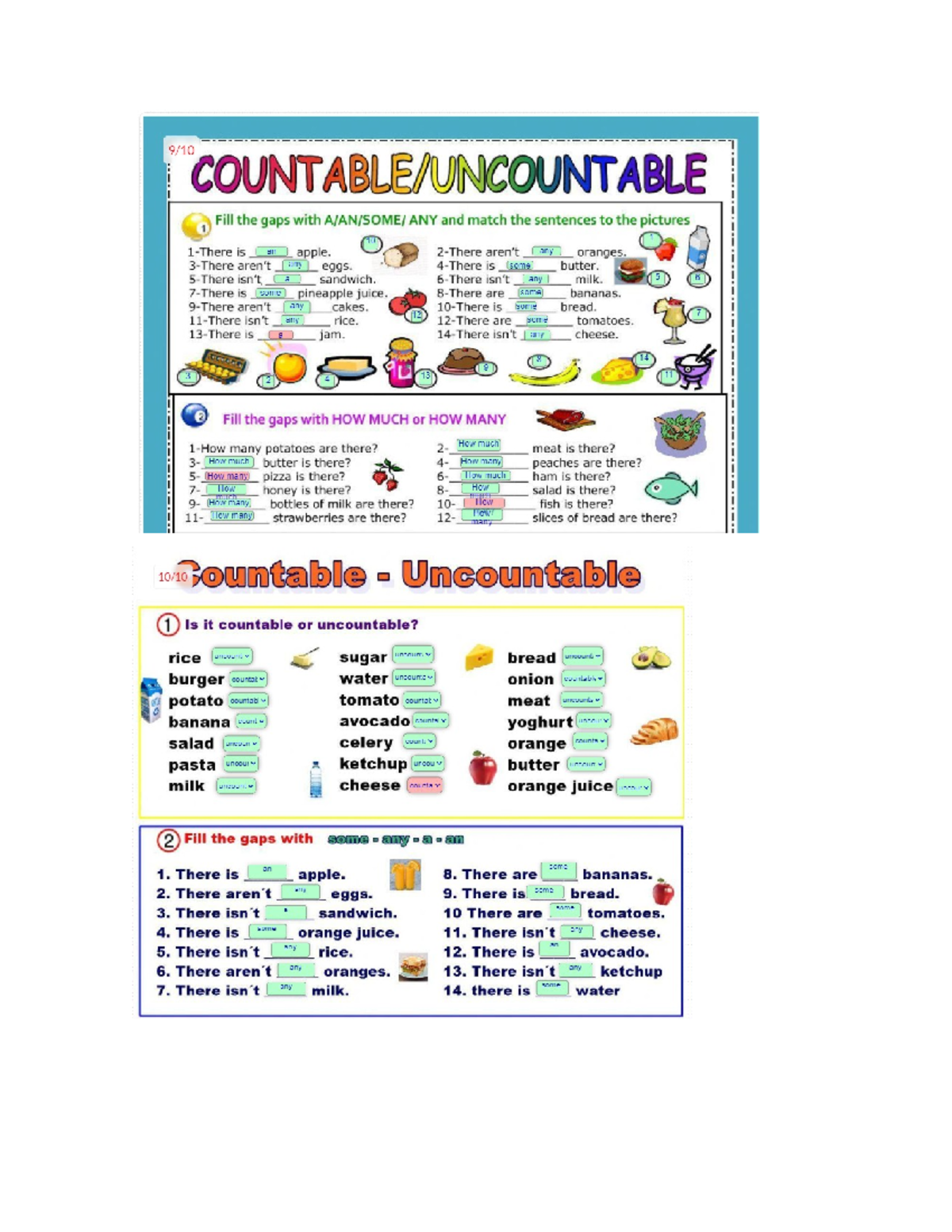 Activity screen shot - KMKMMK - Fill the gaps with and match the ...