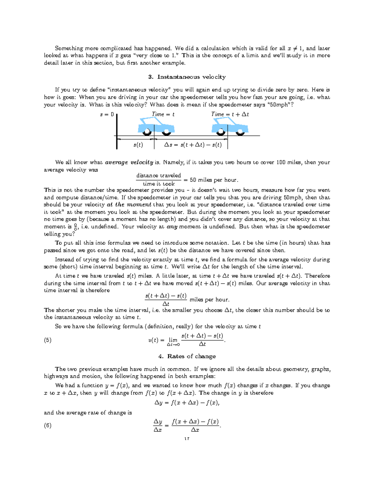 Math Calculus - n/a - Something more complicated has happened. We did a ...