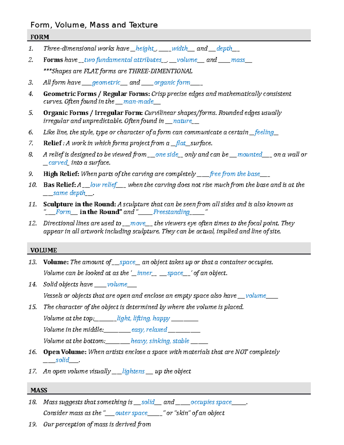 1.2 form vol mass text Notes Maritza- Miranda - Form, Volume, Mass and ...