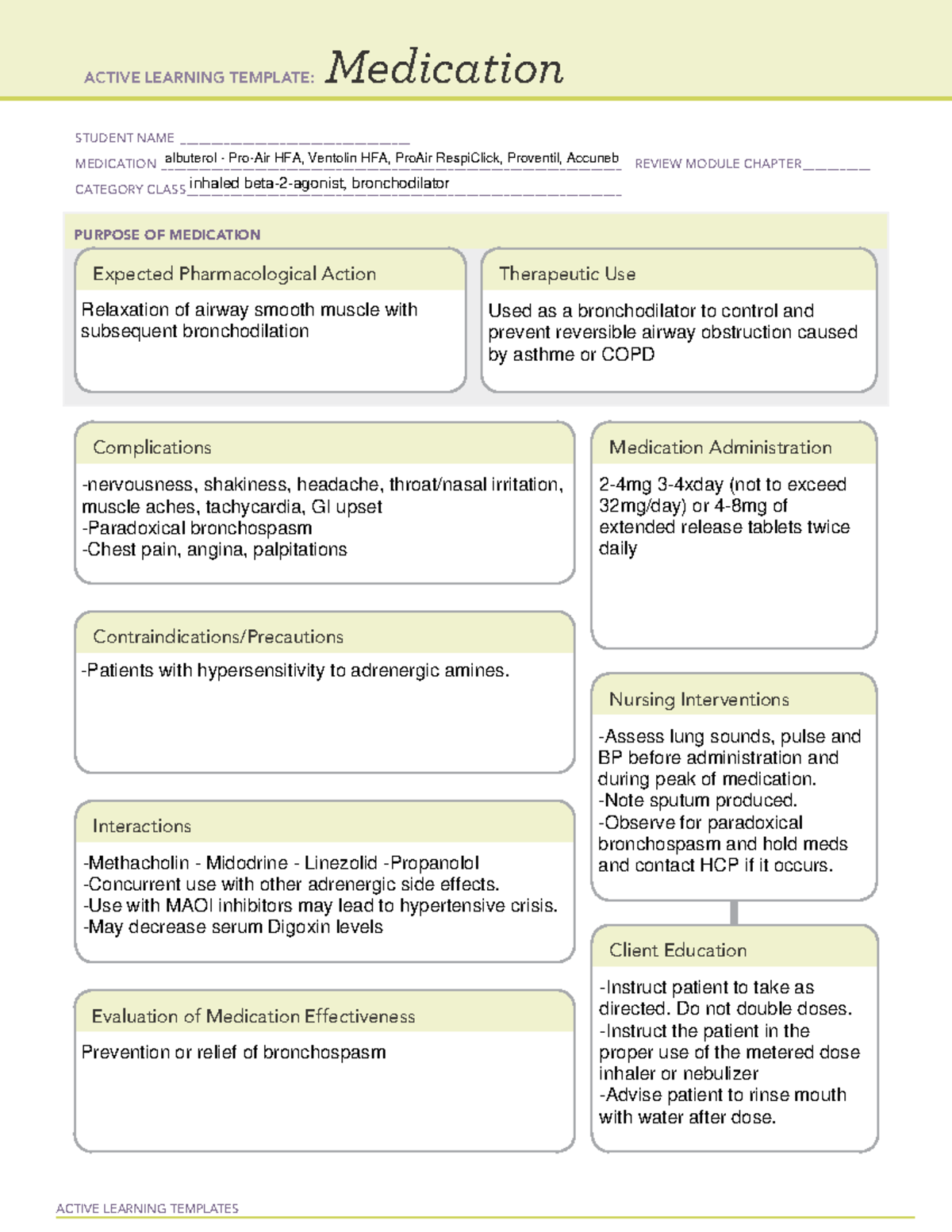 Albuterol - Pro-Air HFA, Ventolin HFA, Pro Air Respi Click, Proventil ...