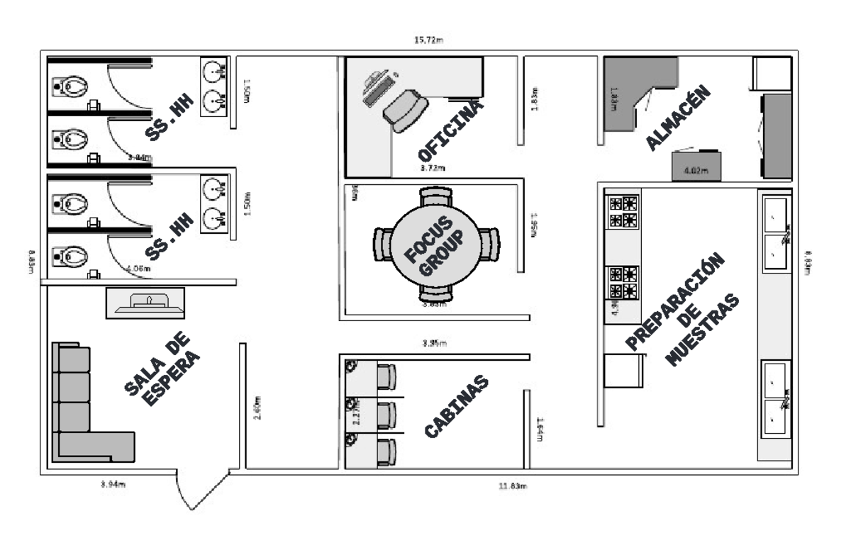 Esquema - Layout PARA UNA SALA DE Analisis Sensorial - INTRODUCCIÓN AL ...