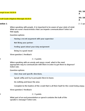 CJ-140 Module One Check your Knowledge Graded Quiz - 20 / 20 A 20 / 20 ...