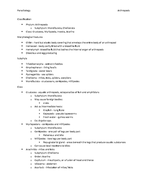 Parasite complete chart - Nematodes Parasite: Hosts: Location (adult ...