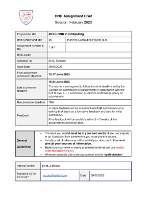 CW Unit05-Security-2023Feb - HND Assignment Brief Session: February ...